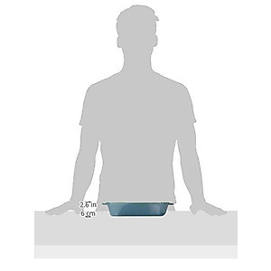 STAUB Ceramics Rectangular Baking Dish Set, Casserole Dish, Baking Pans for Lasagna, Cake, 2-Piece, Rustic Turquoise