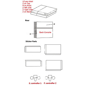 ZOOMHITSKINS PS4 Console and Controller Skins, Fear Chainsaw Blood Horror Zombie Red White Terror Panic, Durable, Bubble-Free Goo-Free, 1 Console Skin 2 Controller Skins, Made in USA