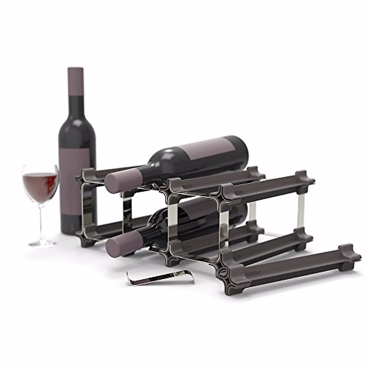 Nook Wine Rack Small Kit 9 - Bottle Rack with Modular System - Practical Wine Rack Bottle Holder