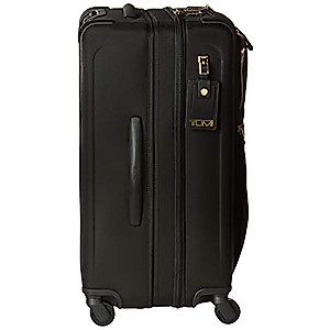 TUMI Alpha Short Trip Expandable 4-Wheeled Packing Case - Roller Bag for Short Trips & Weekend Getaways - Carry-On Luggage with 4 Spinner Wheels - Travel Suitcase for Men & Women - Black/Gold