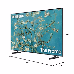 SAMSUNG QN75LS03BAFXZA 75 Inch The Frame 4K UltraHD Smart QLED TV with a HW-Q600C 3.1.2ch Soundbar and Subwoofer with Dolby Atmos (2022)