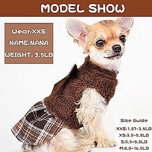 Small Dog Sweater Dog Clothes for Small Dogs Girl Kitten Clothes Cat Sweater XXS Dog Clothes Puppy Clothes for Small Dogs Boy Puppy Clothes Extra Small Dog Clothes (Small)