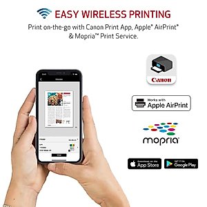 Canon Megatank G4270 All-in-One Wireless Supertank Printer |Print, Copy, Scan and Fax|with Airprint and Mopria Printing|Auto Document Feeder and Backlight 1.35" Square LCD Screen