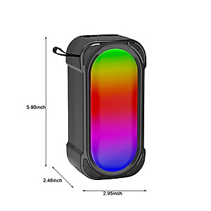 Clearance Bluetooth Speakers, LED Color Lights Speakers , Wireless Bluetooth Sound Subwoofer, Outdoor Portable Bluetooth Small Speaker, Long-lasting Battery Life Bluetooth Speaker for Indoor&Outdoor