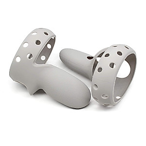 Birtom Touch Controller Grip Cover for Oculus Quest 2, Silicone Skin Protective Cover Accessories (Black) (Renewed)