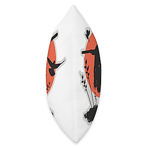 Jeepers Creepers Scarecrow Moon Throw Pillow