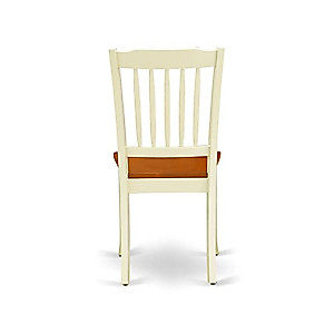 East West Furniture NIDA6-BMK-W Dining Set, 6-Piece