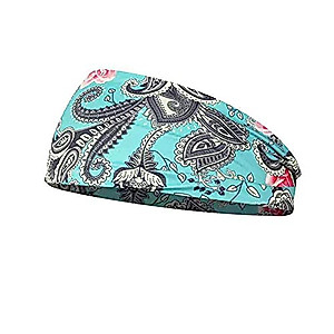 minjiSF Print Headband Women Hair Band Elastic Head Wrap Bandana Headband Headband Headbands Non Slip for Women
