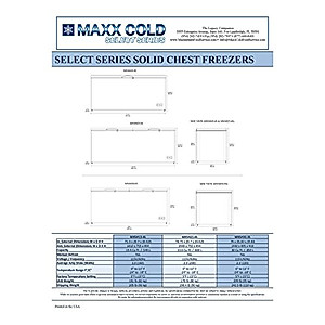MAXX Cold MXSH19.4S Commercial Sub Zero Chest Freezer, White