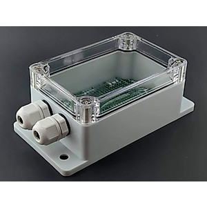 qBox DIY IOT Enclosure Plus Kit (No SMA), IOT Enclosure for Arduino MKR Feather ESP32 Cellular LoRa WiFi Board, Waterproof IP65 Enclosure with Glands, prototyping PCB and connectors Set