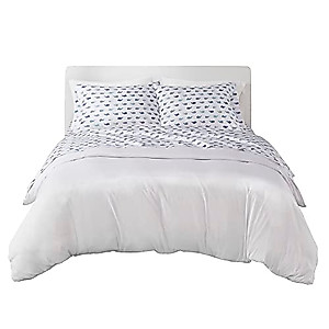 MI ZONE Printed Sheets, Twin, Blue