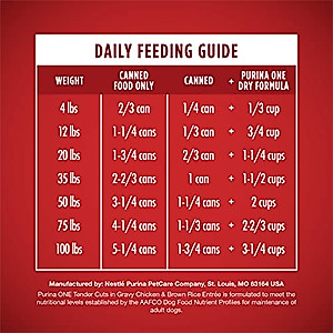 Purina ONE Tender Cuts In Wet Dog Food Gravy Chicken And Brown Rice Entree - (12) 13 Oz. Cans