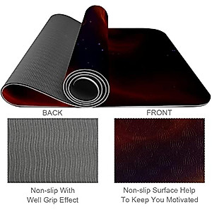 Yoga Mat, Yoga Mats for Home Workout, Workout Mat, Exercise Mats, Pilates Mat, flame tiger pattern