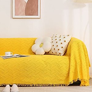 AIVIA Couch Cover Sheet Blanket, Oversized Couch Covers for 3 Cushion Sofa, Extra Large Furniture Decoration Covers Sofa Throws Sofa Slipcovers, L-Shape U-Shaped Sectional Protector for Cats Dogs