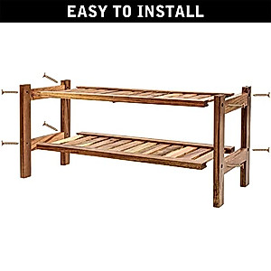 Bambu Masster Shoe Rack,100% Natural Acaia Wood Shoe Rack,Entryway Shoe Rack,Stackable,Small Shoe Rack,Shoes Rack,Shoe Stand Free Standing Shoe Racks.