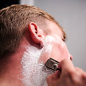 MNSC Rosemary Mint Artisan Small Batch Shave Soap for a Naturally Better Shave - Smooth Shave, Hypoallergenic, Prevent Nicks, Cuts, and Razor Burn, Handcrafted in USA, All-Natural, Plant-Derived