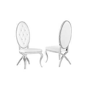 Best Quality Furniture SC60-A Chair, White
