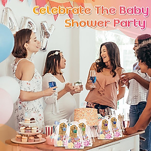 Ecation Dog Paw Party Favors Set Include Dog Keychain Organza Bags Thank You Kraft Tags Puppy Party Decorations for Birthday Party Decorations Reward Supplies(148 Pcs)