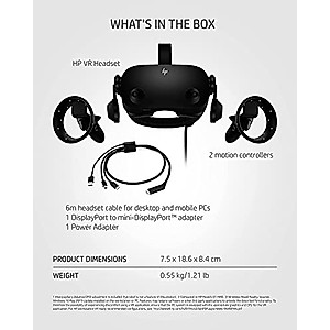 2022 Newest HP Reverb G2 Virtual Reality Headset V2 Version, Black, W/ Silmarils Lens Wipes