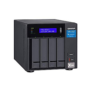 QNAP 4 Bay Thunderbolt NAS with 12TB Storage Capacity, Preconfigured RAID 5 Seagate IronWolf Drives Bundle (TVS-472XT-PT-4G-44R-US)