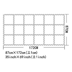 MQIAOHAM® 18 Pieces Puzzle Play Mats, Soft Baby Play Mat, Kids Interlocking Foam Floor Tiles, Toddlers Carpet Playmats G301018-102106110