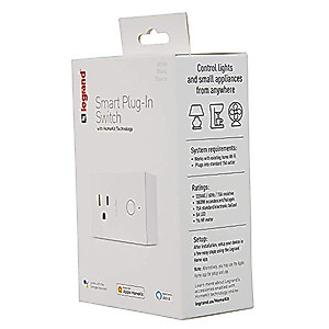 Legrand, Smart Plug, Smart Outlet, Apple Homekit, Quick Setup On iOS (iPhone or iPad), No Hub Required, HKRP10