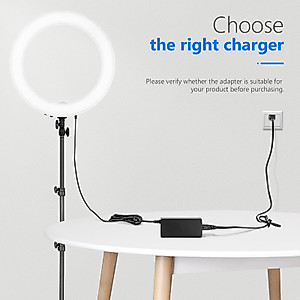 Neewer AC 100-240V to DC 12V 3A 36W Power Supply Adapter with 6.5 feet/2 Meters Power Cable Compatible with 480 LED Video Light and Max. 12V 3A 36W Ring Light, UL Listed (US Plug)