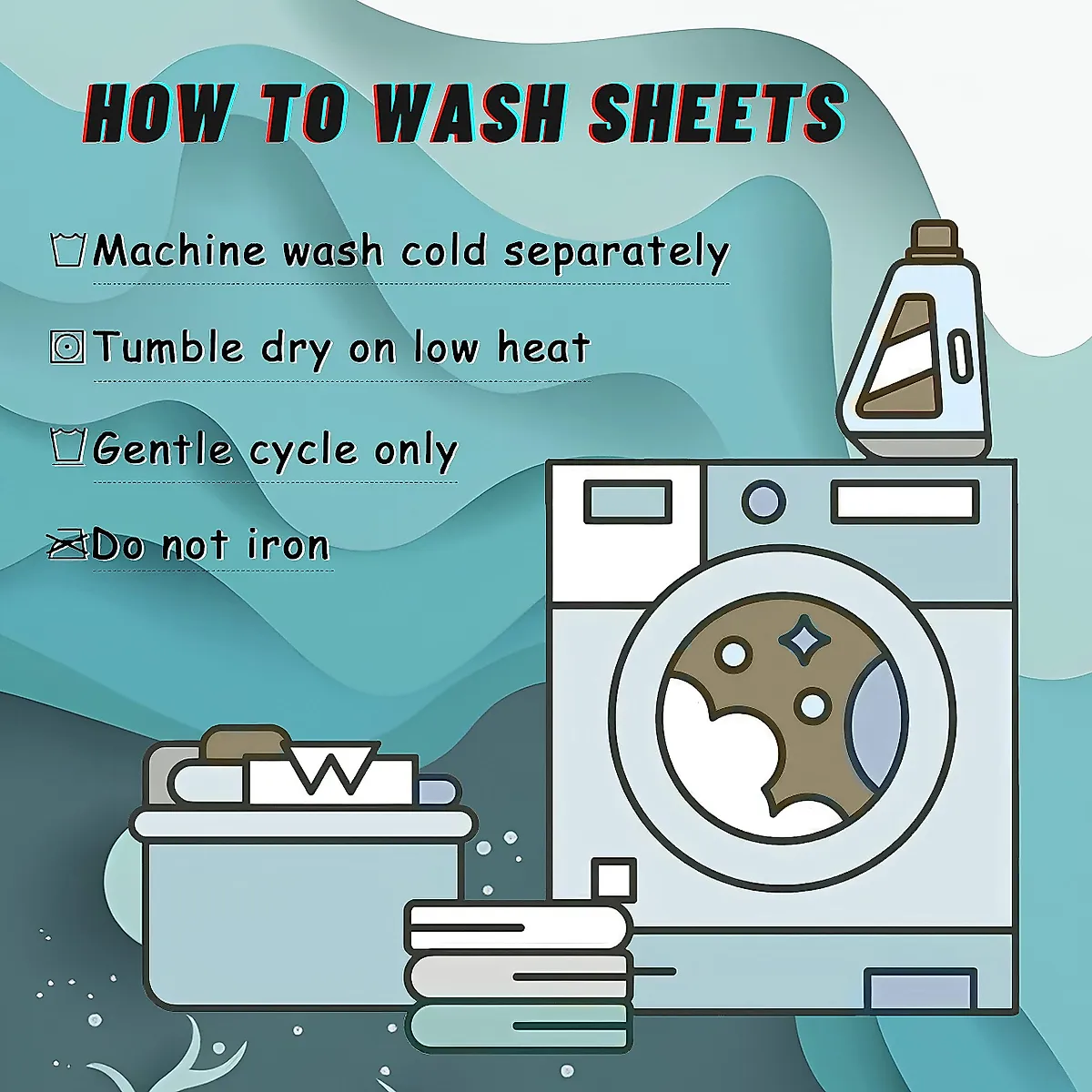 Shark Sheets Full Size, American Flag Bed Sheets, Patterned Bedding Sheets & Pillowcases 4 Piece Set - Soft Microfiber Deep Pocket Fitted Sheet & Flat Sheet & 2 Pillow Cases L8-&-191