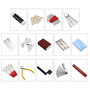 Guitar Repairing Maintenance Tool Kit with Guitar Neck Rest Cradle and Instrument Mat for Guitar Workstation, Acoustic Guitar Electric Guitar Ukulele Violins Bass Banjo, Gift for Musicians