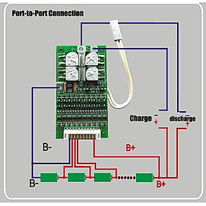 KOOBOOK 1Pcs 10S 30A 36V Li-ion Cell 18650 Battery Protection BMS PCB Board with Balance Function for Motorcycle Scooter Protection Board