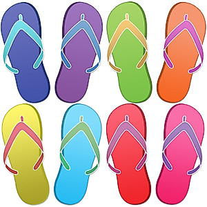 Kanayu 8 Pcs Cruise Door Magnets Cruise Door Magnetic Decorations Flip Flop Cabin Ship Hawaii Sea Car Fridge Magnet Stickers Decor for Summer Beach Carnival