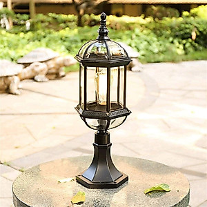 Outdoor Post Light Exterior Pillar Light Column Headlight - with Fitter Base Outdoor Waterproof Lamp Villa Door Garden Hotel Park Lawn Pedestal Light for Outdoor Garden Post Pole Mount