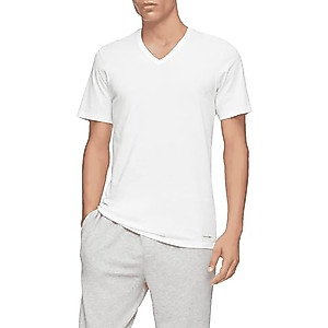 Calvin Klein Underwear Cotton Classics Multipack Short Sleeve V-Neck Slim Fit White MD