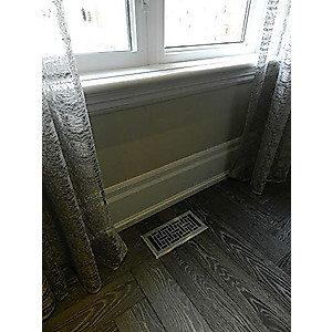 Decor Grates AJL614W-RB Oriental Wall Register, 6x14 Inches, Rubbed Bronze Finish