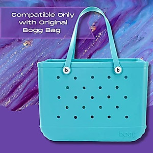 FRESHe BAGLETS – Key Holder – Organizer Compatible with Tote Bags – Tote Bag Charm Accessory – Compatible with Bogg Bags, Simply Southern & Others – Made in USA - Black