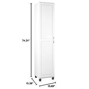 SystemBuild Kendall 16" Utility Storage Cabinet - White