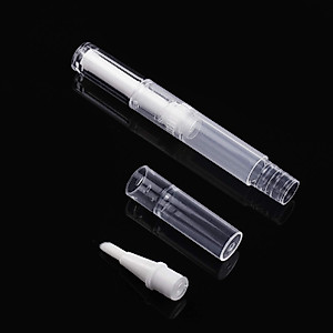 12 Pack 3 Ml Transparent Twist Pens Empty Nail Oil Pen Brush, Cuticle Oil Pen Cosmetic Lip Gloss Container Applicators