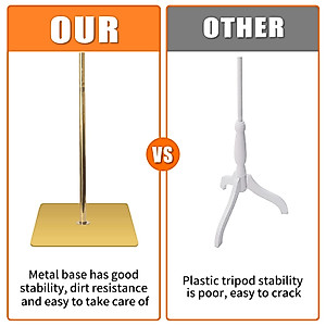 SHAREWIN Female Mannequin Torso Women Dress Forms for Sewing Manicanequin Body High Stability Gold Metal Stand for Clothing Dress Jewelry Display Adjustable Height 50”-70” Thin Body