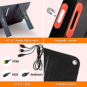 ALLWEI LiFePO4 Solar Generator 1200W(Peak 2400W) with 1 * 200W Solar Panel, Fast Charge in 1.5Hrs, 1008Wh Portable Power Station, 4* AC Outlet, UPS Mode, Outdoor Generator for RV Camping Emergency