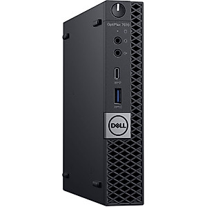 Dell Optiplex 7070 Micro Form Factor Desktop, Intel Six-Core i5 9500T 2.2Ghz, 32GB DDR4, 1TB NVMe M.2 SSD, USB Type C, Windows 10 Pro (Renewed)
