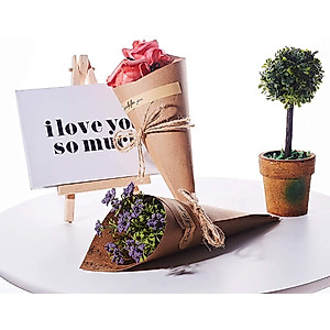 Wedding Confetti Cones, Hsxxf 50PCS Wedding Confetti Holder Stand Box Tray Laser Cut Hollow Confetti Cones Candy Gift Boxes with Hemp Ropes for Wedding Party Decoration