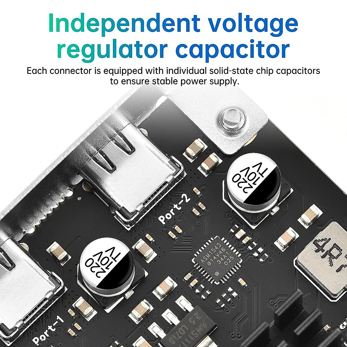 ELUTENG PCIE to USB 3.2 Expansion Card 10Gbps 2 USB C Ports Max Speed PCI-E Type C USB 3.2 Gen2 Card with Large-Area Heatsink USB Front Panel Adapter for Windows 11/10/8/7/XP/Linux/Mac OS