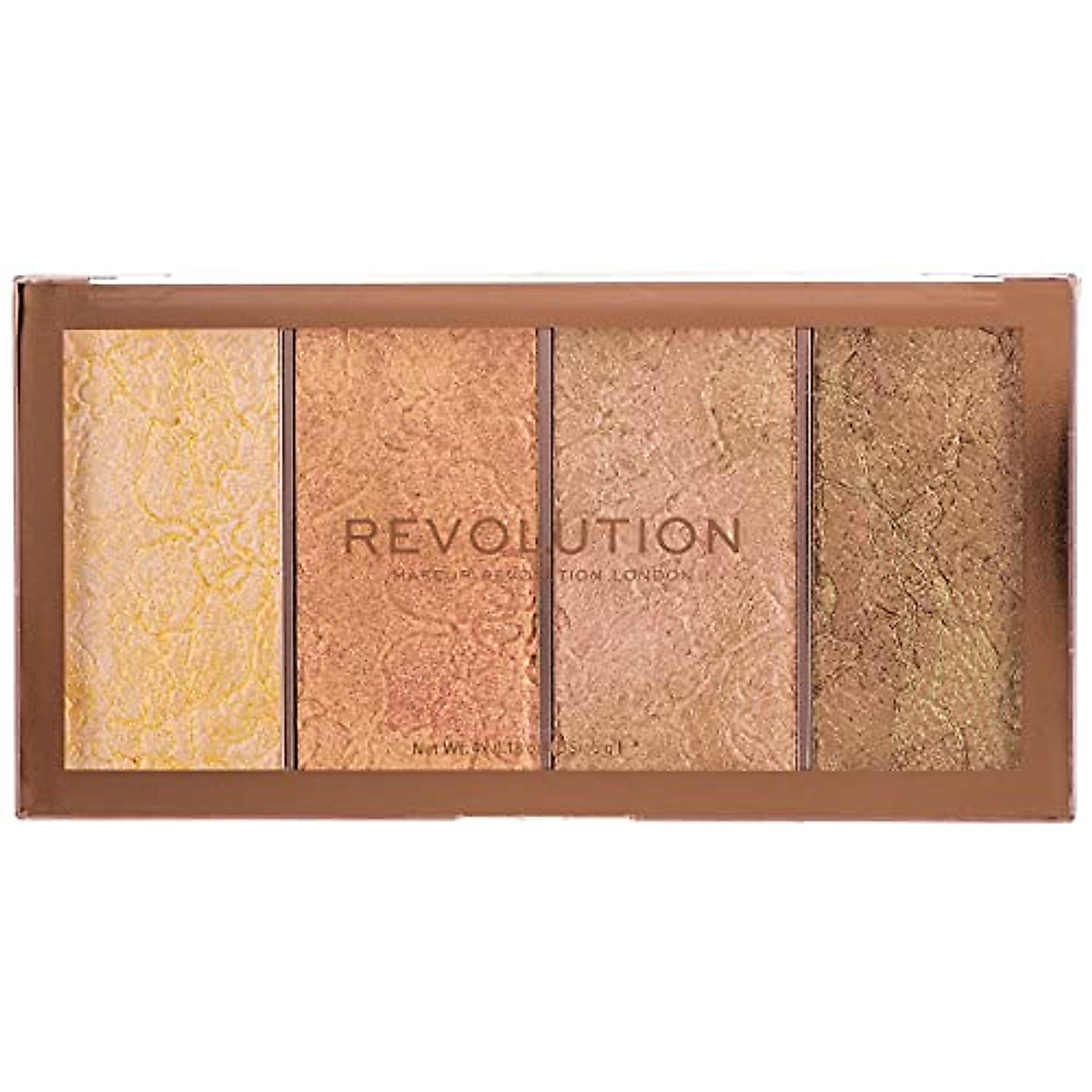 Makeup Revolution, Highlighter Palette, Face Highlighter, Vintage Lace, 20g