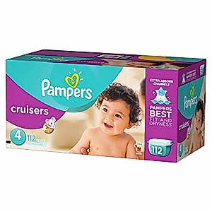 Pampers Cruisers Disposable Diapers Size 4, 112 Count, GIANT