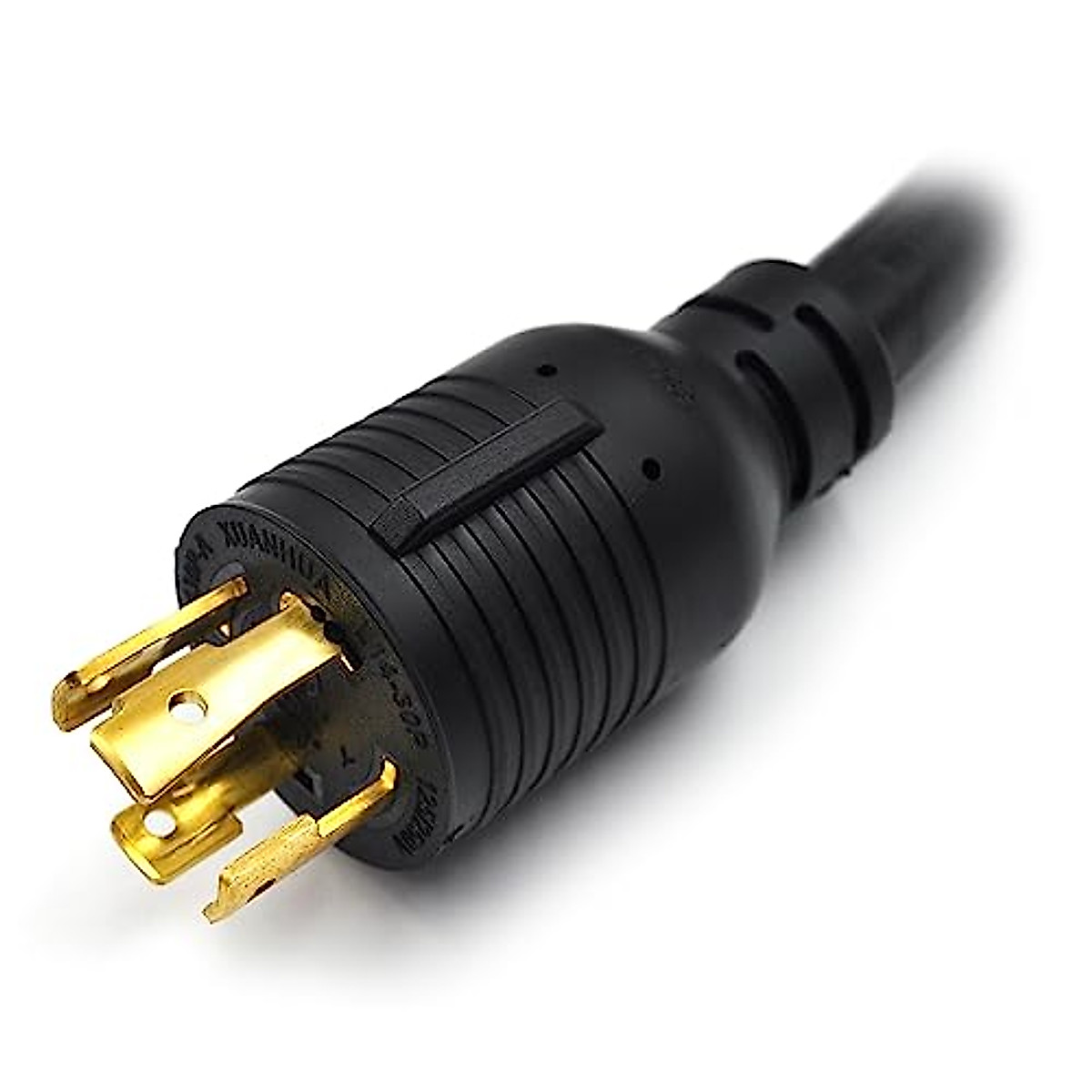FlixGrdy 4 Prong to 50 Amp Generator to RV/EV Adapter Cord with Grip Handle, L14-30P Twist Lock Male to 14-50R Female, Heavy Duty STW 10 AWG for Generator to RV Trailer Camper and EV Charging