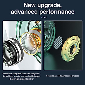 FEDAI TRN MT1 PRO in Ear Monitor Earbuds, 10mm Composite Dual Magnetic Dynamic Earphones Sport Earbuds in Ear Earphones Sport Noise Cancelling Headphone with Detachable C Pin Cable(with mic, Black)