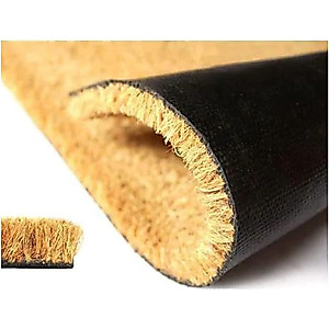 Welcome Doormat Coco Coir Door Mat Green 3 & 4 Leaf Clovers Lucky Irish St Patrick's Day (30" x 18")