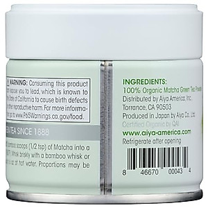 AIYA Organic Ceremonial Grade Matcha, 30 gm