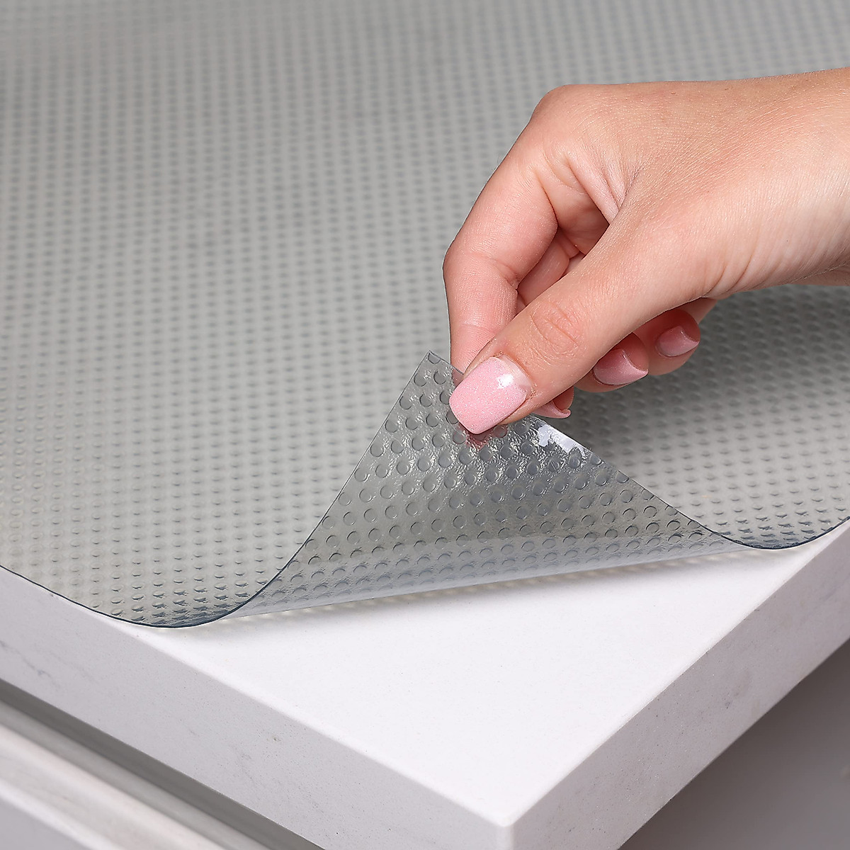 Con-Tact Brand Premium Plus Heavy Duty Non-Adhesive Shelf and Drawer Liner, 18'' x 6', Nova Smoke (Pack of 2)