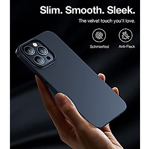 TORRAS Magnetic Slim Designed for iPhone 12 Pro Case/iPhone 12 Case Ultra Thin Durable Protection Hard Silky Matte Finish iPhone 12 MagSafe Case 6.1'', Graphite Black